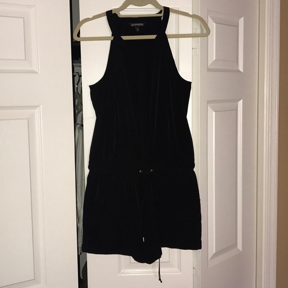 Express | Pants & Jumpsuits | Express Romper Black Size Xs | Poshmark